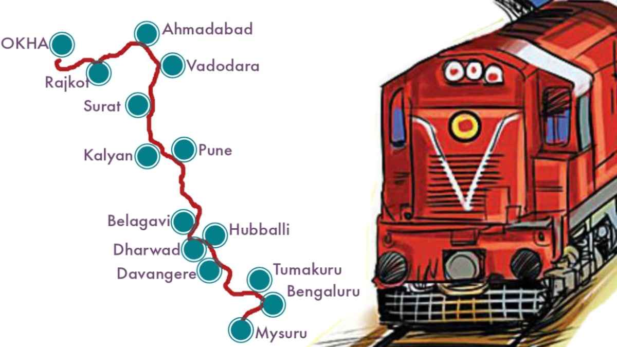 Introduce a biweekly train between Mysuru and OKHA