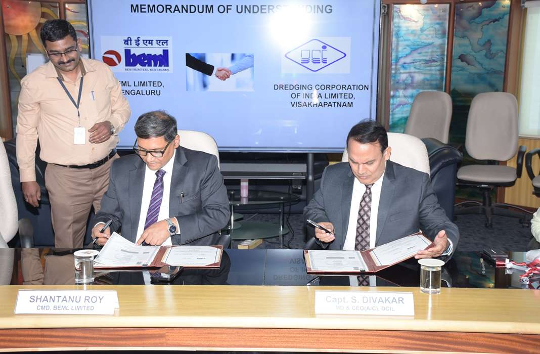 DCIL and BEML Forge Strategic Partnership for Indigenous Dredging ...